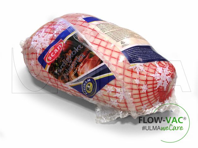 Confezionamento di prosciutto cotto sottovuoto in Flow Vac — ULMA Packaging